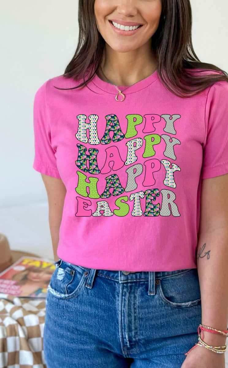 HAPPY EASTER -DTF TRANSFER – Owlrageous Boutique and Transfers